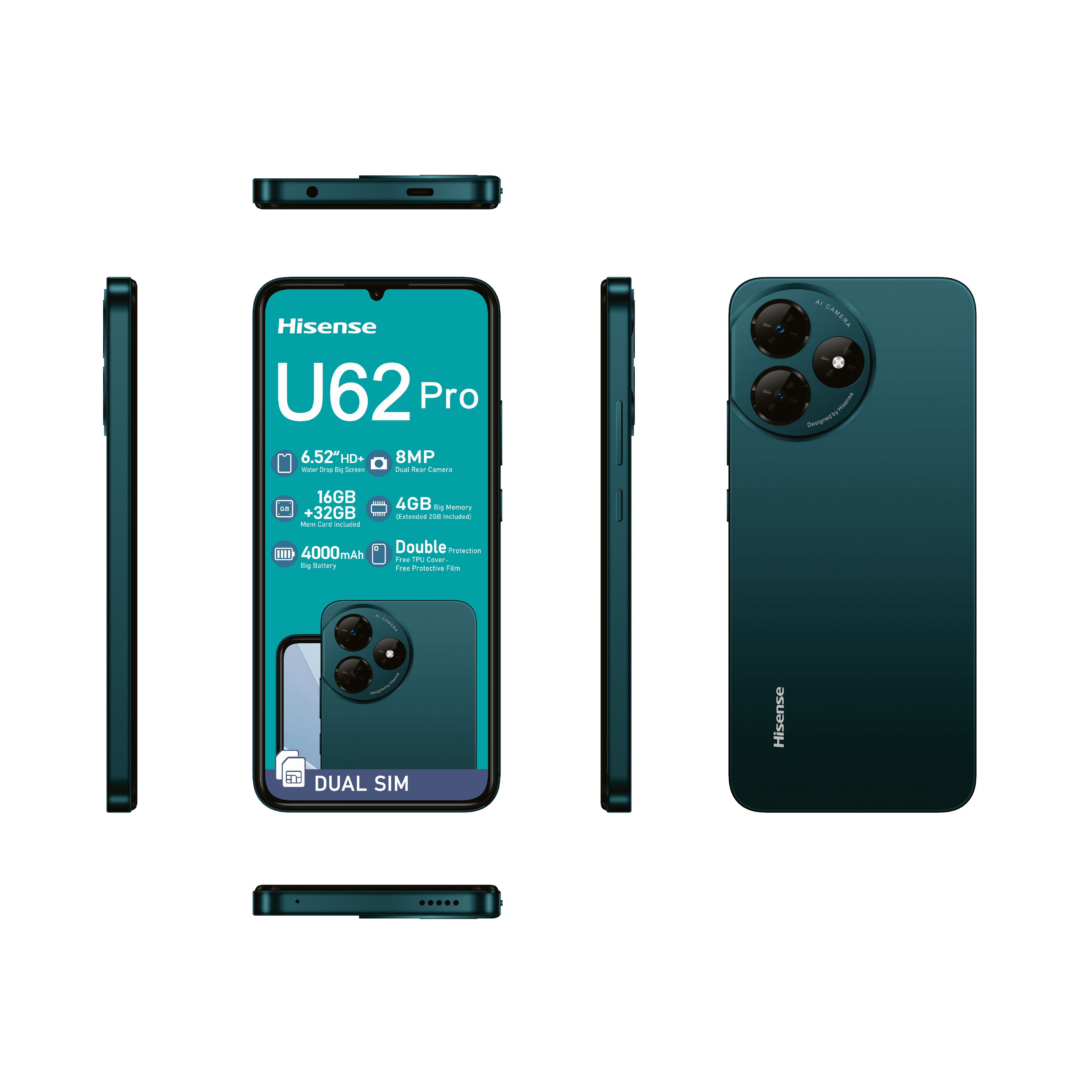Hisense U62 Pro (Green) – Dunns Mobile SA