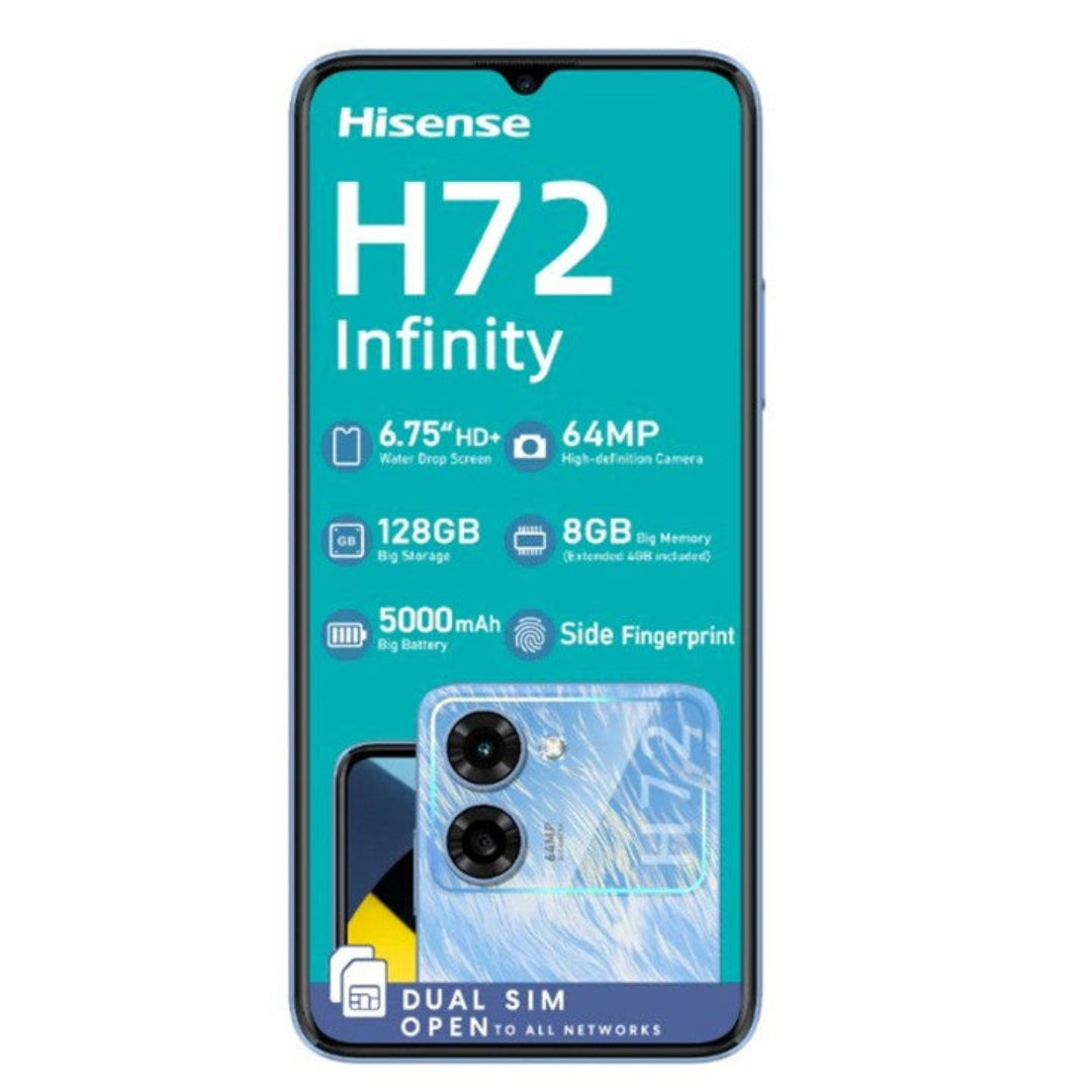 Hisense Infinity H72 128GB - Blue (MTN) – Dunns Mobile SA
