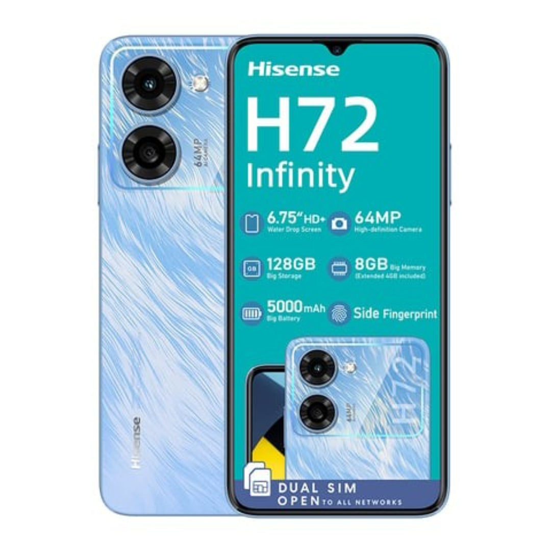 Hisense Infinity H72 128GB - Blue (MTN) – Dunns Mobile SA